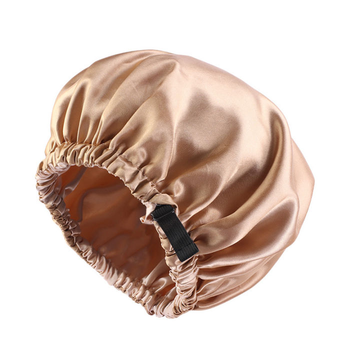 Large Satin Bonnet Silk Night Sleeping Cap Long Satin Bonnet With Head ...