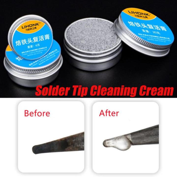30/16/6G Electrical Soldering Iron Tip Refresher Solder Cream Clean ...