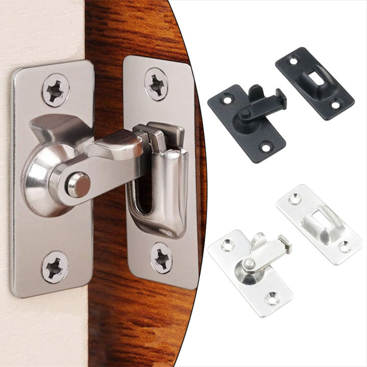 1pc Door Lock With 4Screw 90 Degree Barn Door Latch Bolt Hook Latch ...