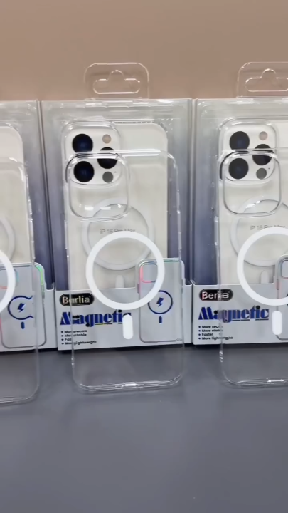 Apple iPhone 16 Pro Max Berlia Transparent Magsafe Protective Case ...