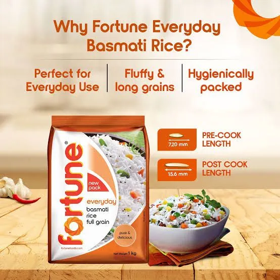 Fortune Everyday Basmati Rice, Full Grain, 1 kg (INDIA) | Daraz.com.bd