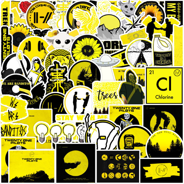 50PCS Twenty One Pilots Stickers DIY Stickers Scrapbooking Phone ...