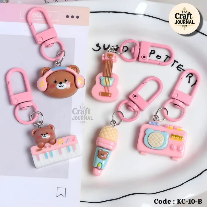 Cute Cartoon & Tulip Flower Keychains – Kawaii Anime & Sanrio Inspired ...