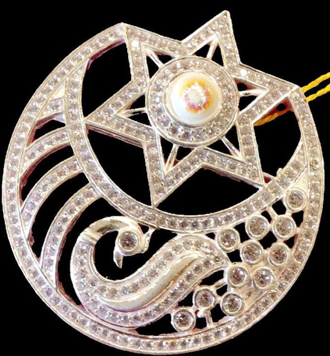 Silver Moon shaped Stylish Brooch For Ladies | Daraz.com.np