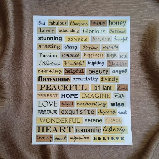 A5 STICKER SHEETS UNCUT FOR JOURNALING LAPTOP PHONE UNCUT AESTHETIC ...