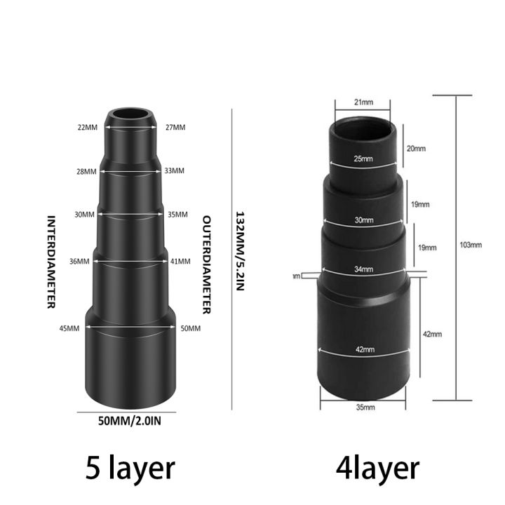 2/3/4/6PCS Vacuum Cleaner Adapter Durable Vacuum Hose Adapter ...
