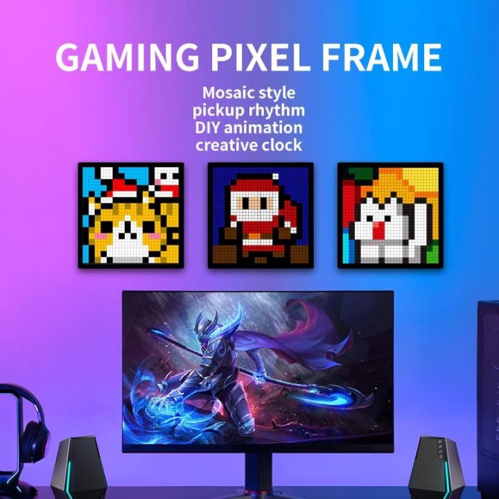 DIY LED Panel Lamp Programmable Pixel Art Digital Light Display with ...