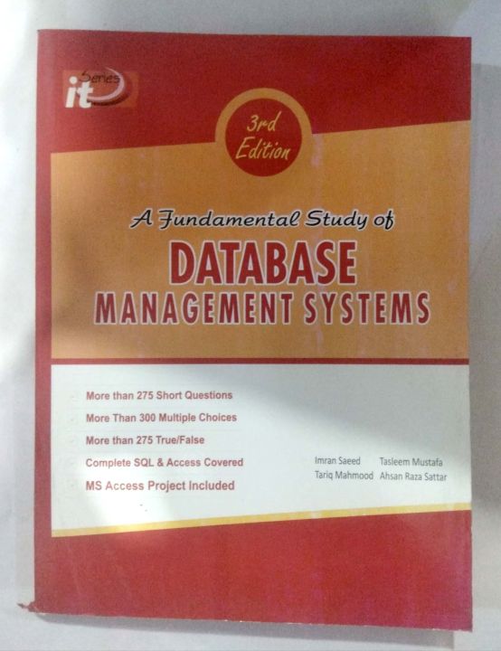 It Series Database Management Systems by Tasleem Mustafa | Daraz.pk