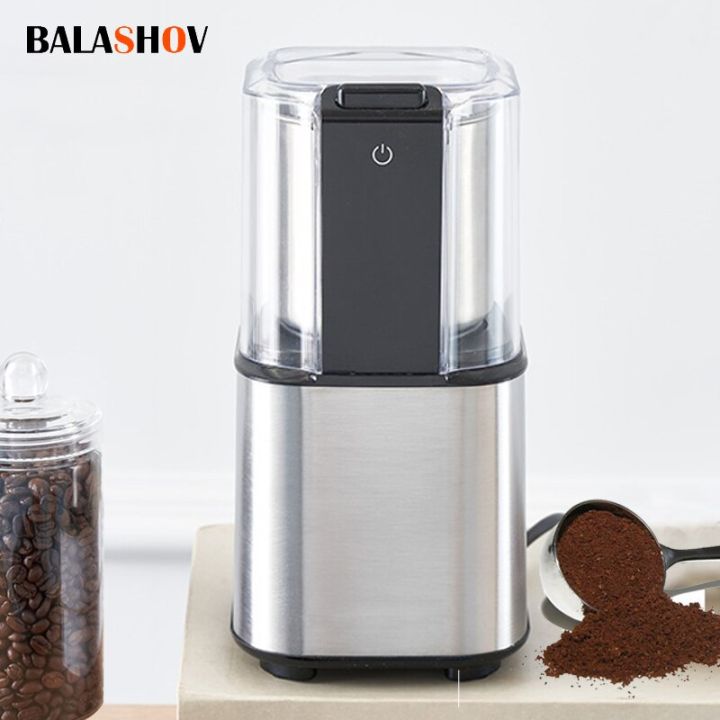 220V Mini Electric Coffee Grinder Cafe Grass Nuts Herbs Grains Pepper ...