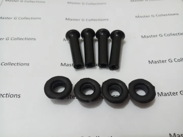 Pack of 4 Mehran Door Knobs with rubber rings(Black Colour) | Daraz.pk