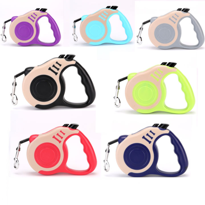 3 Meters 5 Meters Retractable Dog Leash Pet Leash Traction Rope Belt ...