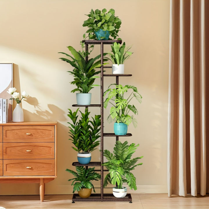 High Multi-layer Indoor Potted Metal Plant Stand - Suitable For Living ...