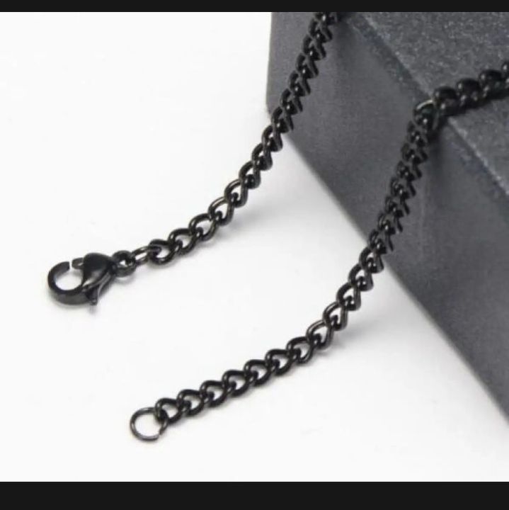 Trendy black chain gift for boys and mens stainless steel chain ...