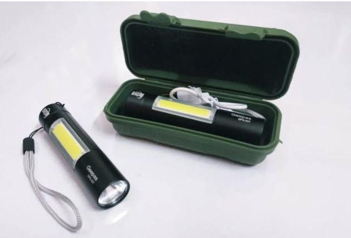 Geepas GP-007 COB Light Rechargeable Flashlight Torch LED | Daraz.com.bd