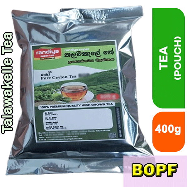 Talawakelle Tea BOPF 400g / Randiya Super Tea BOPF / Tea Pouch / High ...