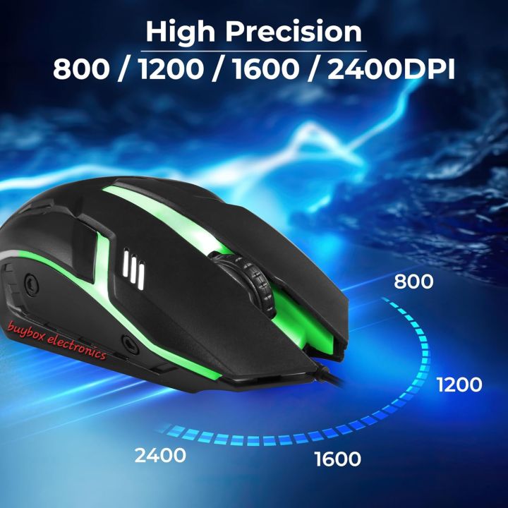 USB Wired Gaming Mouse 7 Colors LED Backlight Ergonomics Gamer Mouse ...