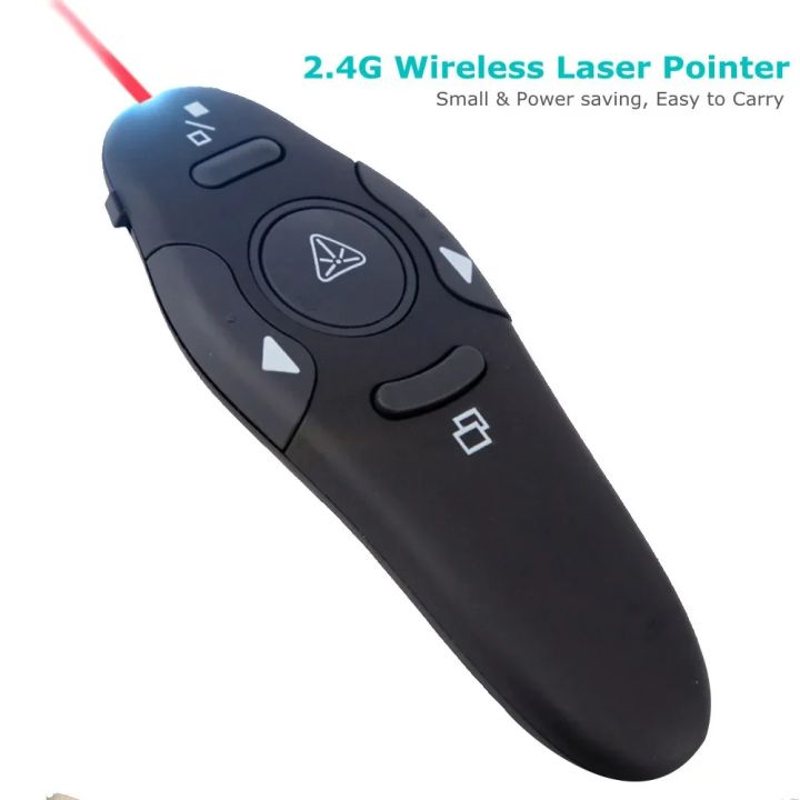 2.4GHz USB Presenter Remote Control Powerpoint Wireless Presentation ...
