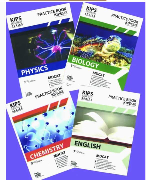 Kips 2024 Practice Books Entry Test MDCAT Third Edition Latest Photo ...