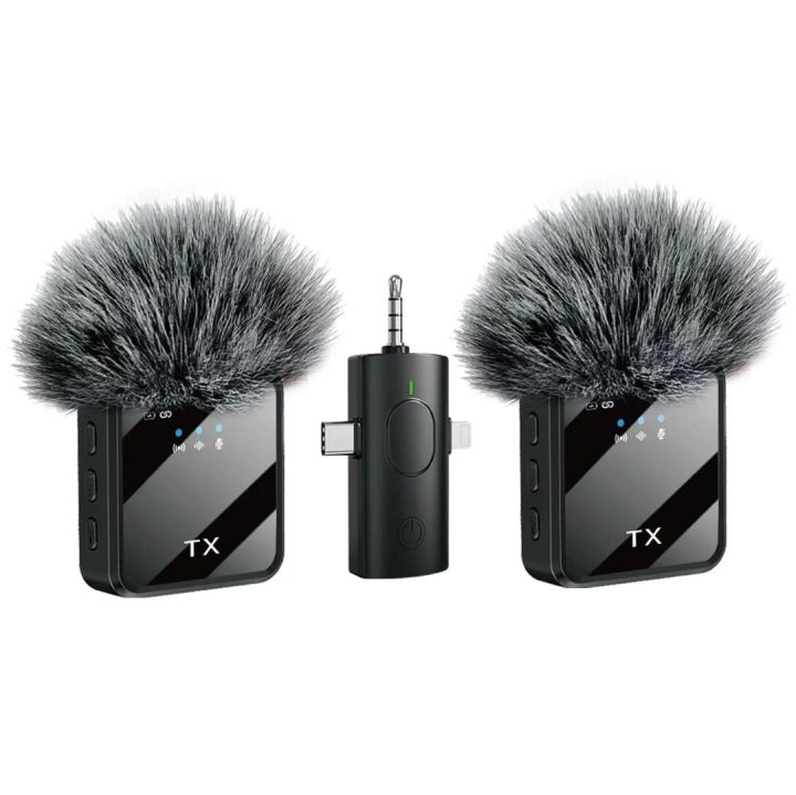 F11-2 Wireless Microphone Connector 3 in 1 Hands Free Reporting ...