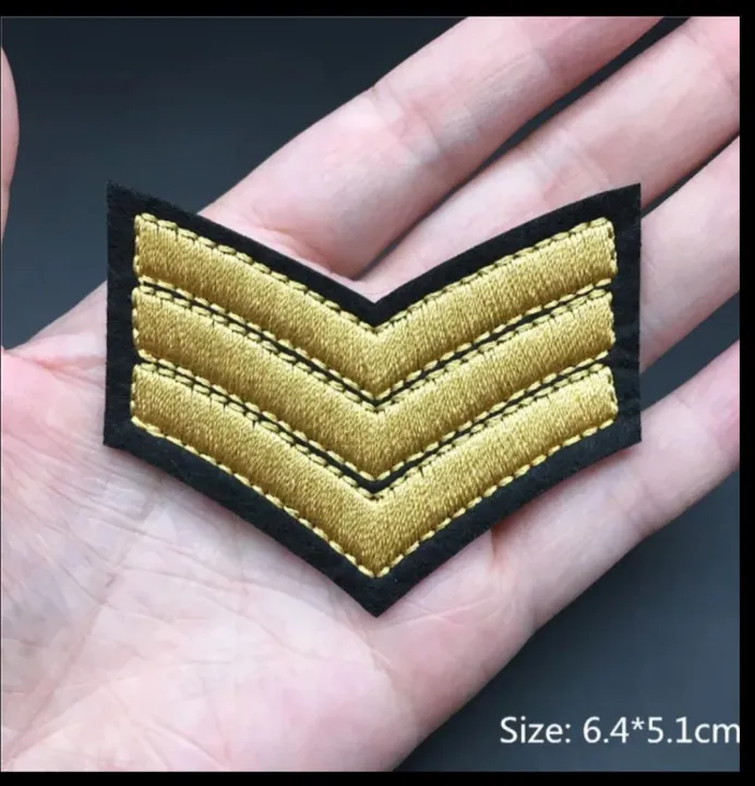 Shoulder Rank Embroidery patches for clothes iron on appliques clothes ...