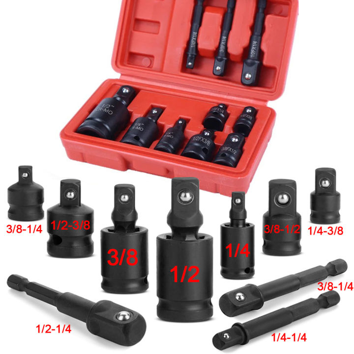 Professional 4/6/8/10 Impact Socket Wrench Adapter Set 1/4 3/8 1/2 3/4 ...