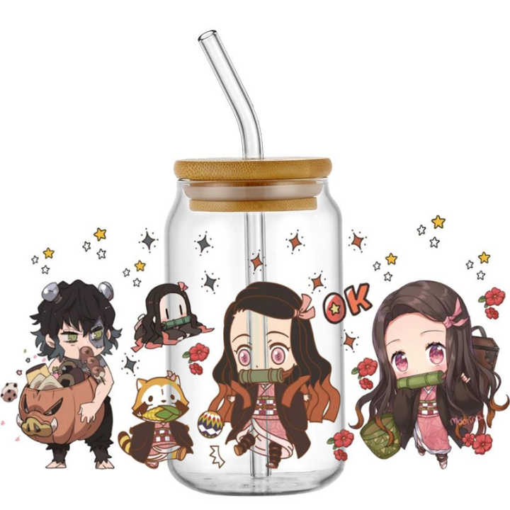 Miniso 3D Japanese Anime Decal UV DTF Cup Wrap Waterproof Transfer ...