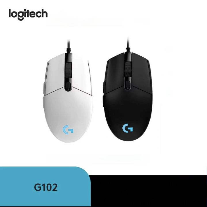 Logitech G102 lightsync gaming mouse 8,000 DPI (6 keys macro gaming mouse 5 speed setting with ...