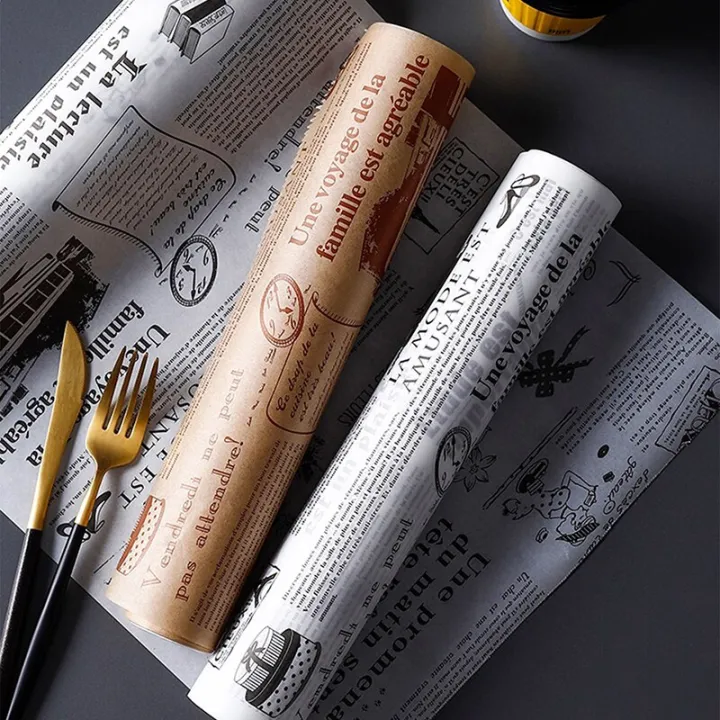 Oil-absorbing Paper Roll for Baking Or Meal Mat With Slide Cutter Easy ...