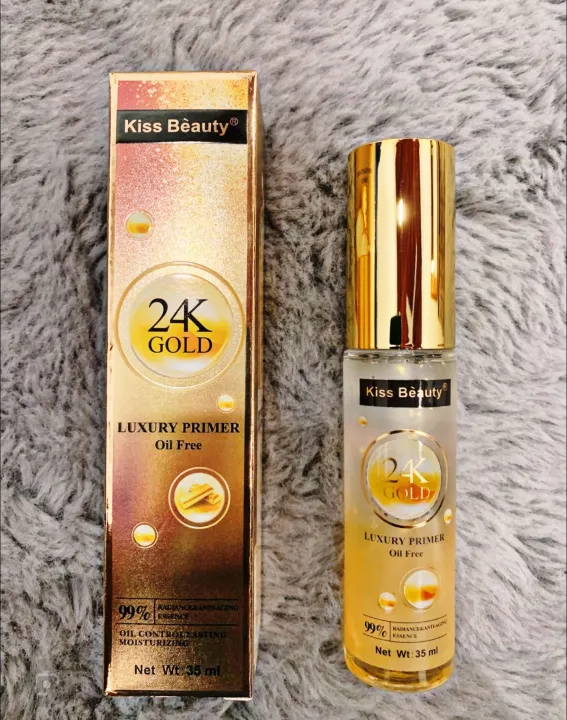 24K Gold Radiant Luxury Primer Oil Free Hydrating & Brightening Base ...