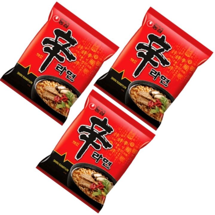 3Pcs Korean Shin Ramen ( 120g * 3 Packets) | Daraz.lk