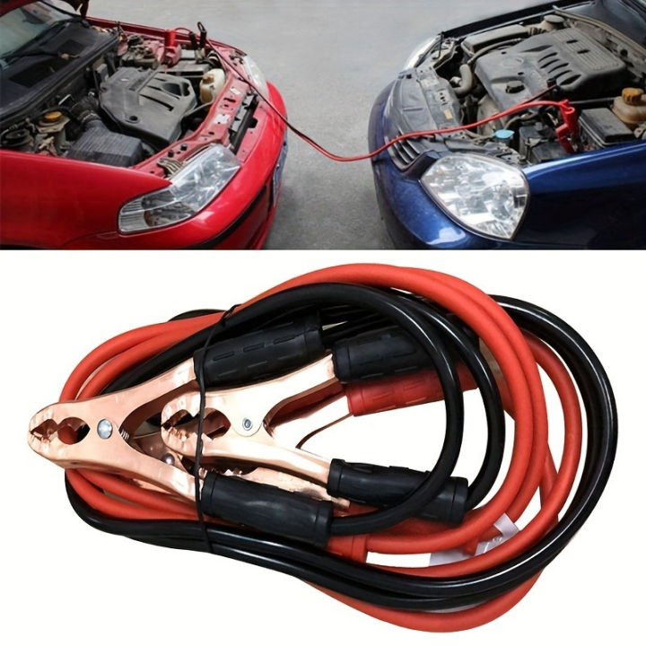 Car 12V Negative Positive Battery Charger Power Cable Clamp Alligator ...