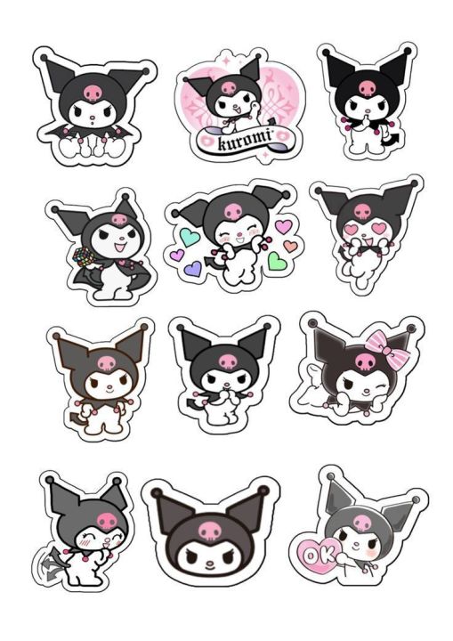 kuromi theme stickers | Daraz.pk