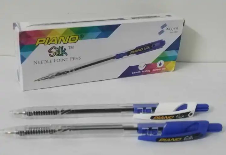 Piano Silk Ball pens, A pack of 10 pens | Daraz.pk