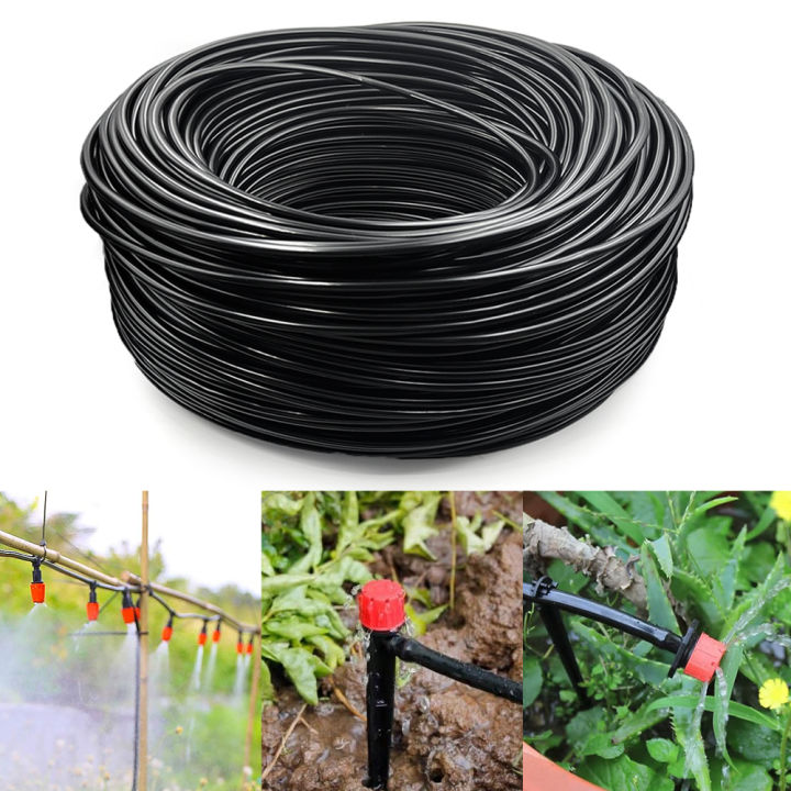 5m Black Drip Irrigation Hose Perfect for DIY Garden Irrigation System ...
