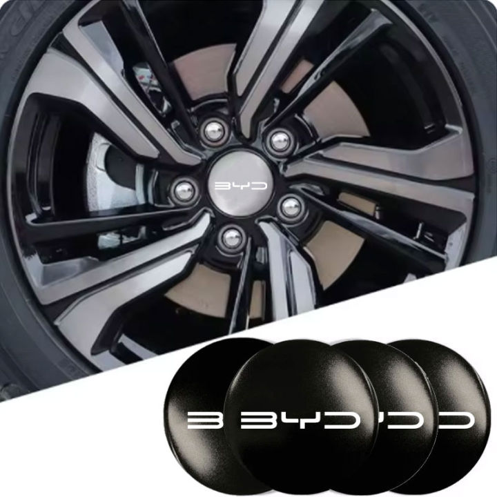 Wheel Center Hub Cap Rim Cover Emblem Sticker For BYD M6 G3 G5 T3 13 F3 ...