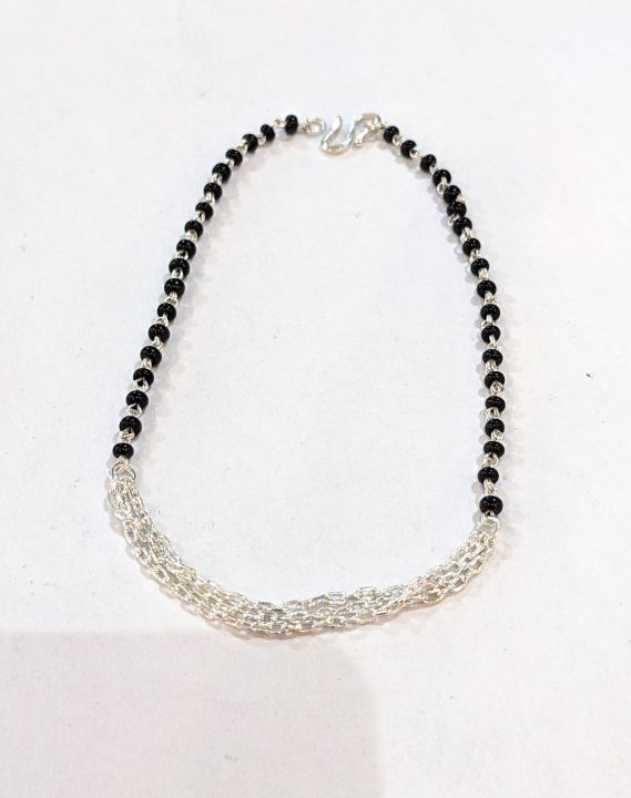 PURE SILVER POTE PAUJU ANKLET FOR LADIES SINGLE PIECE 20-25 | Daraz.com.np