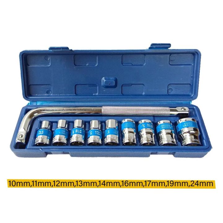 10pcs Auto maintenance tools combination socket set wrench set ...