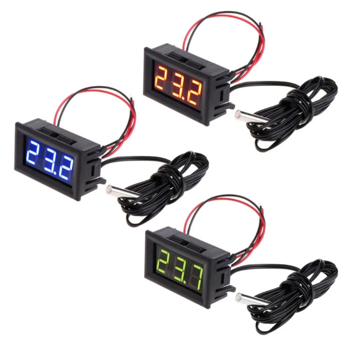 0.56inch LED Digital Thermometer Tester Panel Gauge DC 5-12V ...