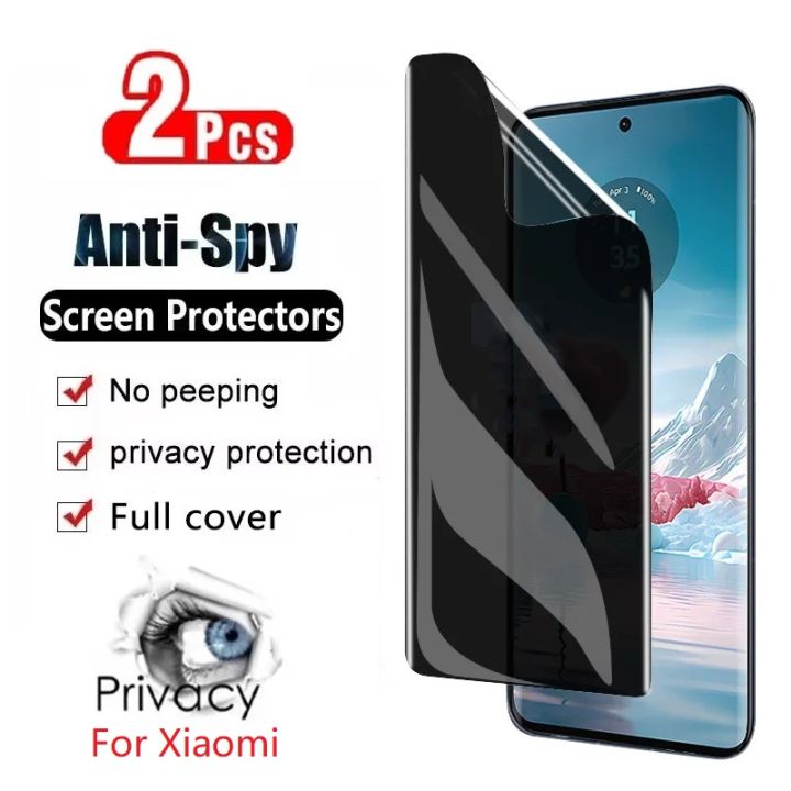 2Pcs Anti-Spy Screen Protector Privacy Hydrogel Film For Xiaomi Mi 13T 12T 11T 10T 9T Pro Ultra ...