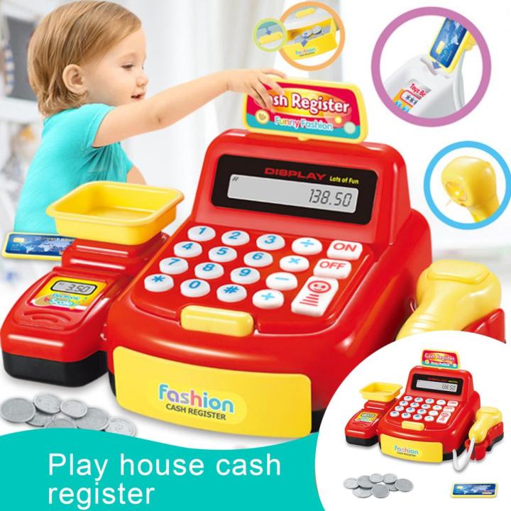 Supermarket Cash Register Electronic Simulation Pretend Play House Toy ...