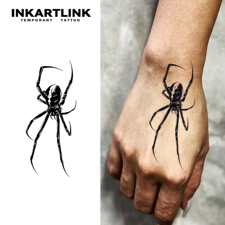 Spider temporary tattoo sticker, waterproof magic tattoo, lasts to 15 ...