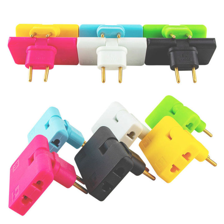 EU Extension Plug 180 Rotatable Socket Adapter 3 In 1 US Extension Plug ...