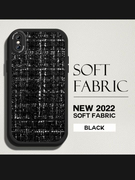 For iPhone XS MAX Back Cover for Girls Fabric Case Soft Silicone Edge ...