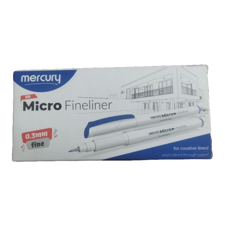 Mercury Micro Fineliner Pen Set (10 Pcs) – Premium Pointer Pens for ...