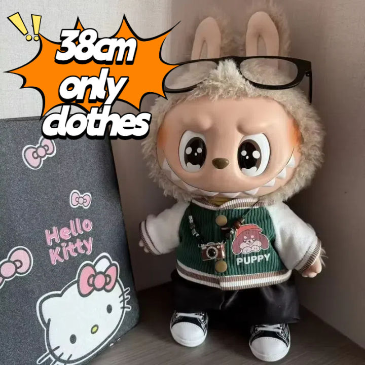 38cm Labubu Only Clothes Velvet Doll Clothes Labubu Doll Set Campus ...