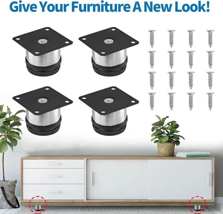 Table Legs Stainless Steel, Furniture Legs Metal Tubular Steel Base ...