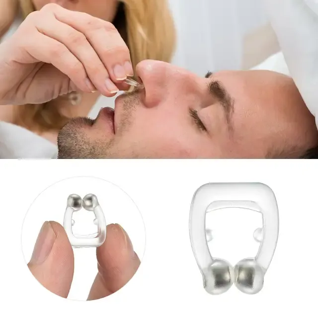 02PCS Anti Snoring Breathe Easy Sleep Nose Clip Snore Stopper Aid Nasal ...