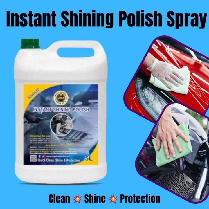 "RoyalMazeda" Instant Shining Polish Spray For Car/Bike 5L | Daraz.com.bd
