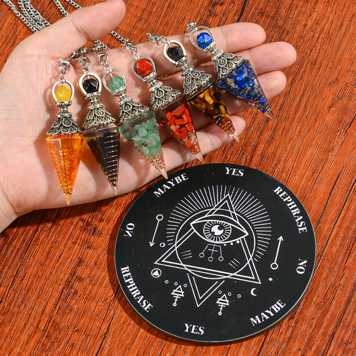 Pendulum Board Set, Wooden Dowsing Divination Board Metaphysical ...
