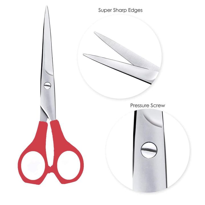 Professional Barber Plastic handle Sharp Blade Cutting Scissor School ...